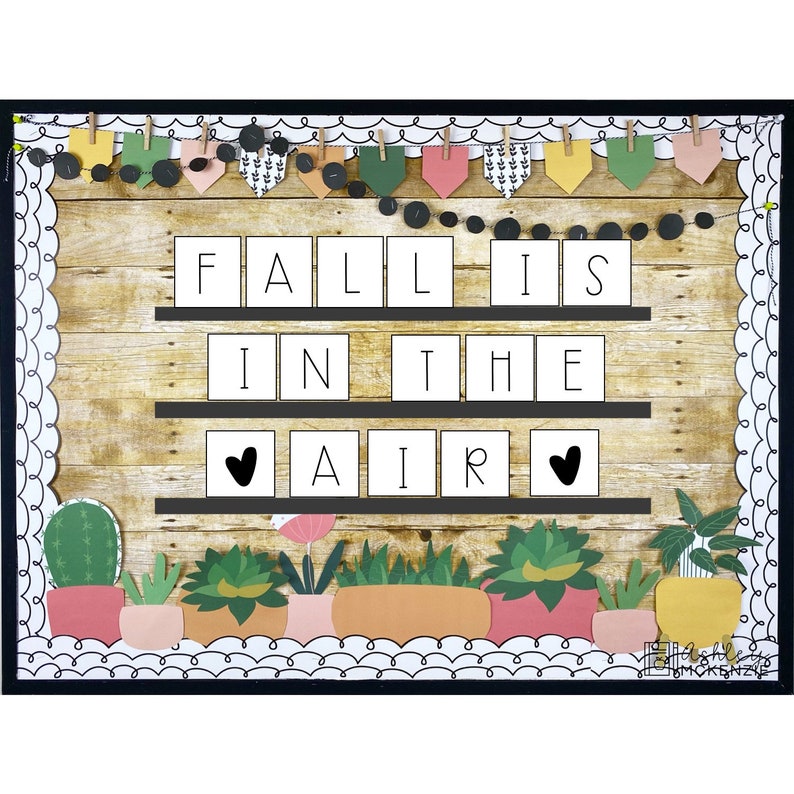 Fall Letter Ledge Bulletin Board Kit or Classroom Door Decor - Etsy