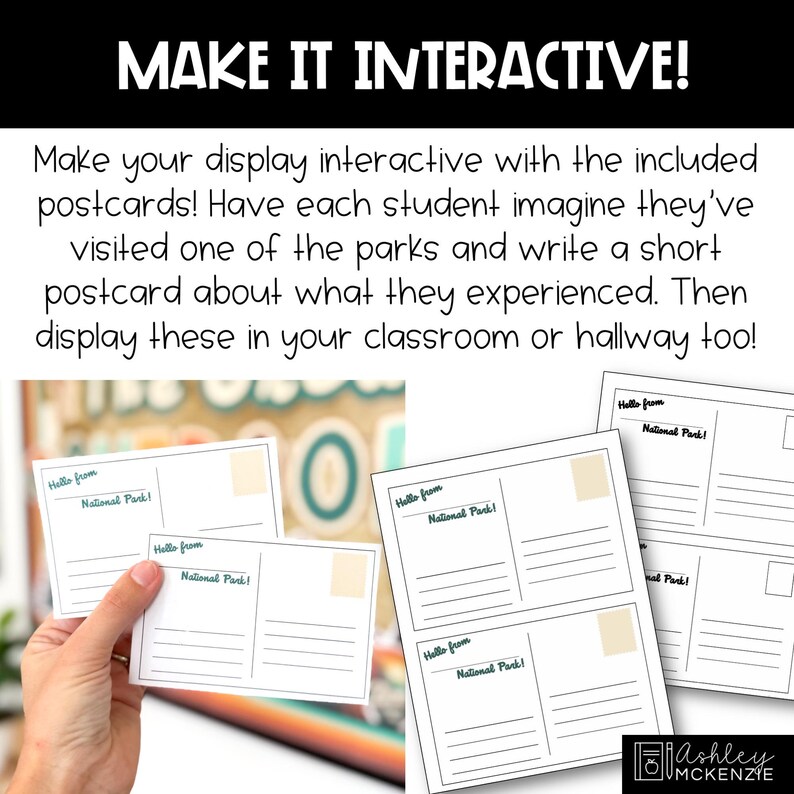 National Parks Bulletin Board Bundle Back to School Slides Adventure ...