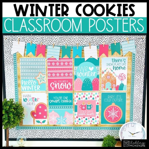 Winter Cookies Classroom Posters Easy and Modern Classroom - Etsy