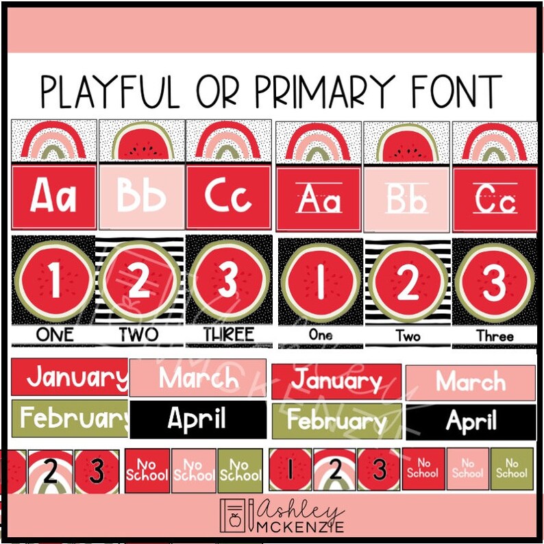 Watermelon Classroom Decor Easy and Modern Classroom - Etsy