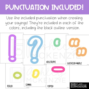 Solid Bright Bulletin Board Letters With Punctuation and Numbers ...