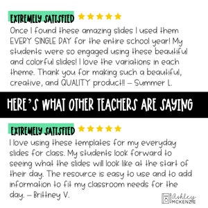 Daily Slides Morning Meeting Templates Bundle for All Year Digital ...