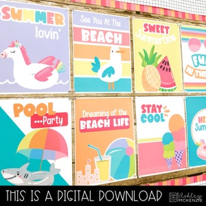 End of Year Classroom Decor, Summer Splash Theme, Bulletin Board Kit ...