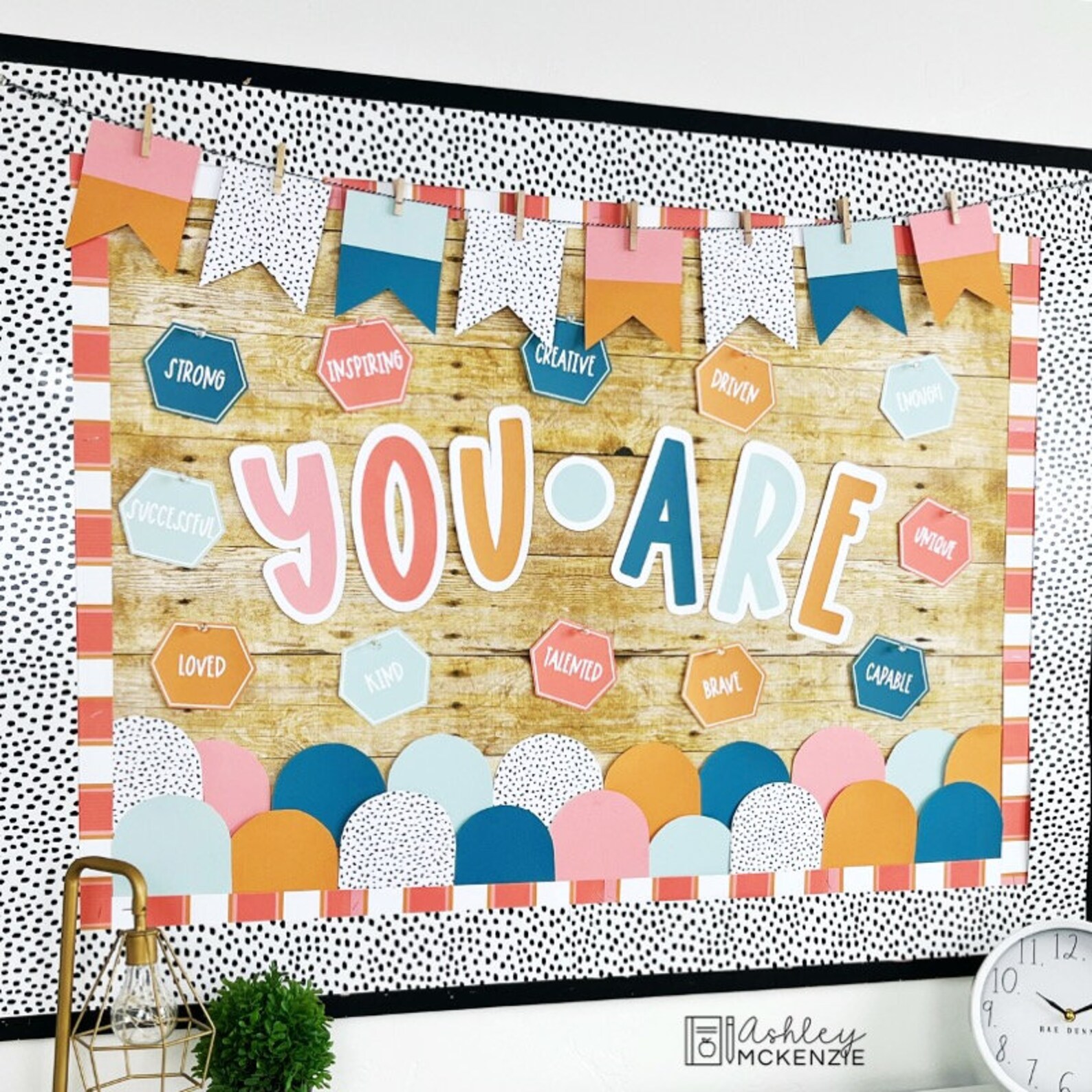 Calm Terrazzo Back to School Bulletin Board Kit Easy and - Etsy