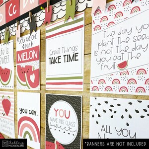 Watermelon Classroom Posters, Easy and Modern Classroom Decorations ...