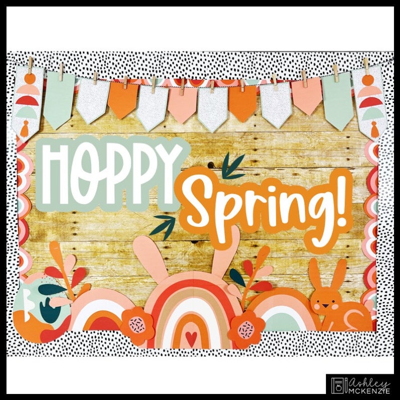 Spring Classroom Decor Bundle Hoppy Spring Theme Easy - Etsy