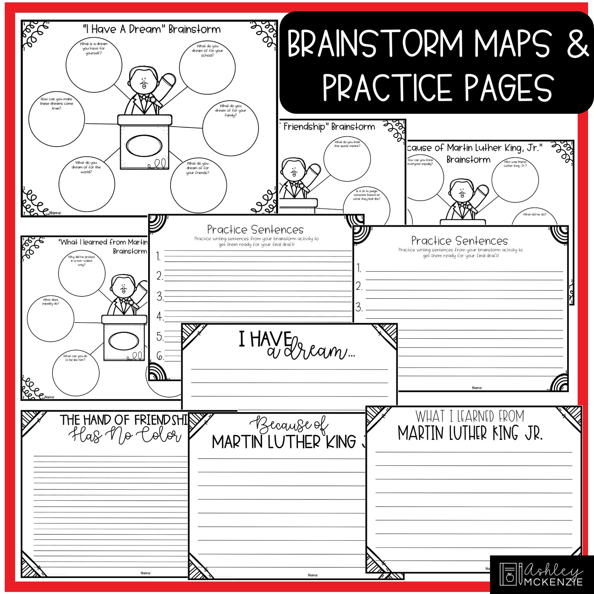 Martin Luther King, Jr. Powerpoint Lesson & Activities Pack, Easy ...