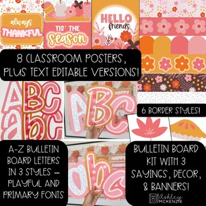Cozy Thanksgiving Classroom Decor, Holiday Season, Bulletin Board Kit ...