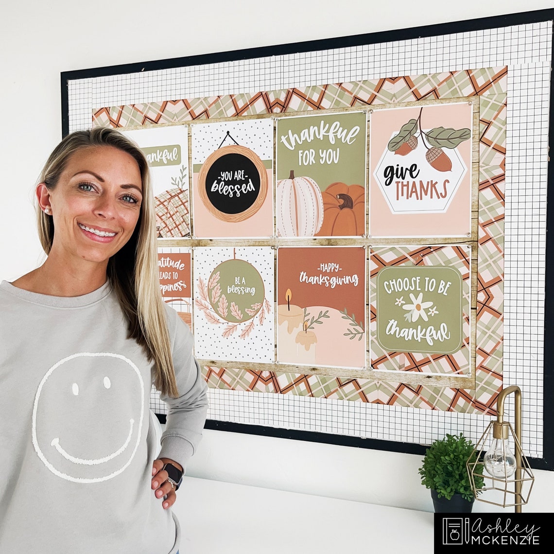 Modern Thanksgiving Classroom Posters November Theme Easy - Etsy