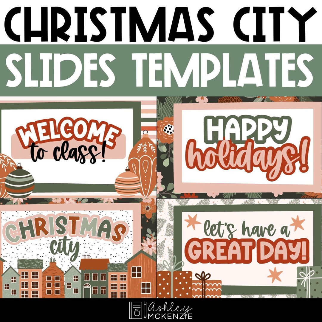 Christmas City December Daily Slides and Powerpoint Templates Christmas ...