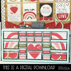 Watermelon Classroom Decor, Easy and Modern Classroom Decorations, Back ...