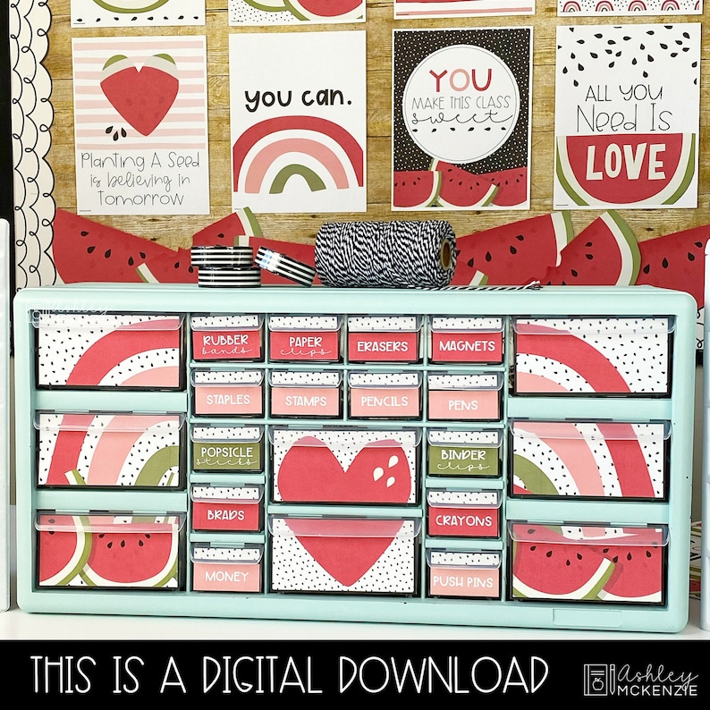 Watermelon Classroom Decor Easy and Modern Classroom - Etsy