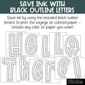 Abstract Landscape Classroom Decor, A-Z Bulletin Board Letters ...