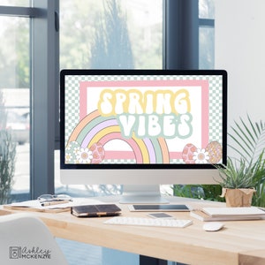 Retro Spring Themed Google Slides and Powerpoint Templates, Easter ...
