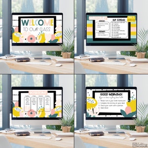 Daily Slides Morning Meeting Templates Bundle for All Year Digital ...