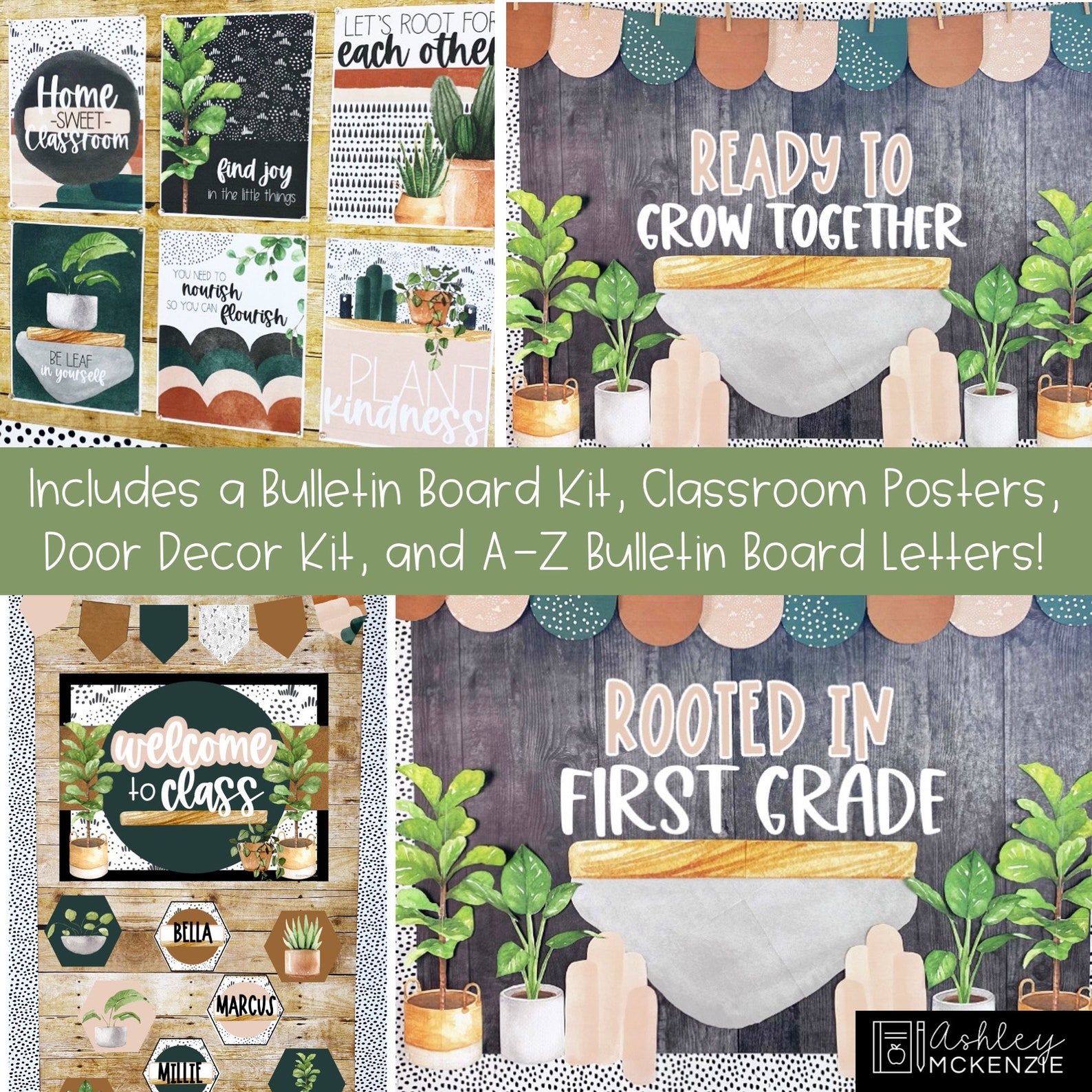 Plant Life Classroom Decor, Bulletin Board Kit, Classroom Posters, Door ...