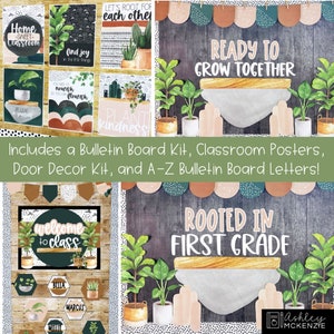 Plant Life Classroom Decor, Bulletin Board Kit, Classroom Posters, Door ...