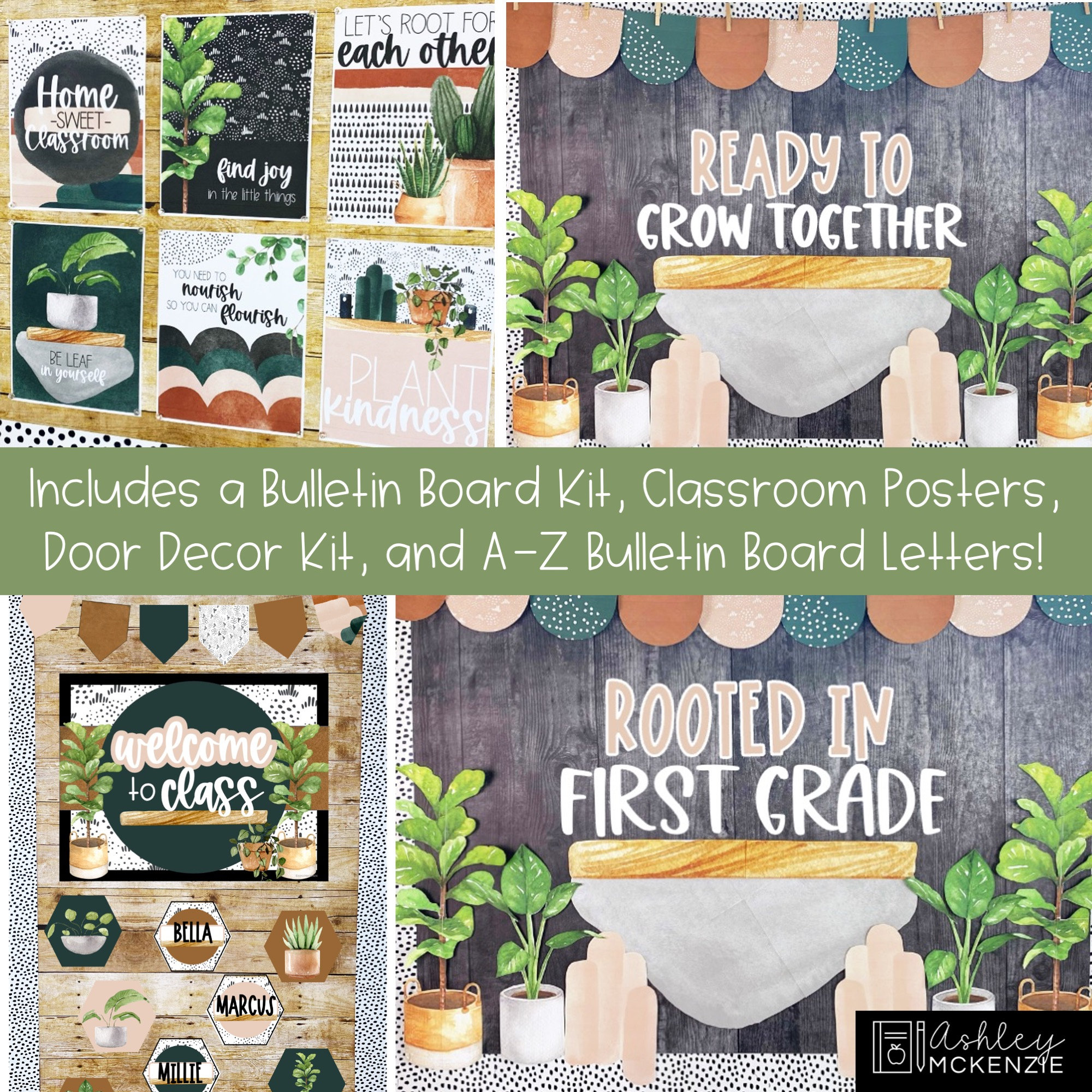 Plant Life Classroom Decor, Bulletin Board Kit, Classroom Posters, Door ...