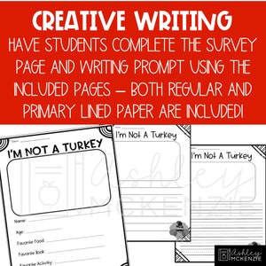 Disguise a Turkey Craft Thanksgiving Bulletin Board November Writing ...
