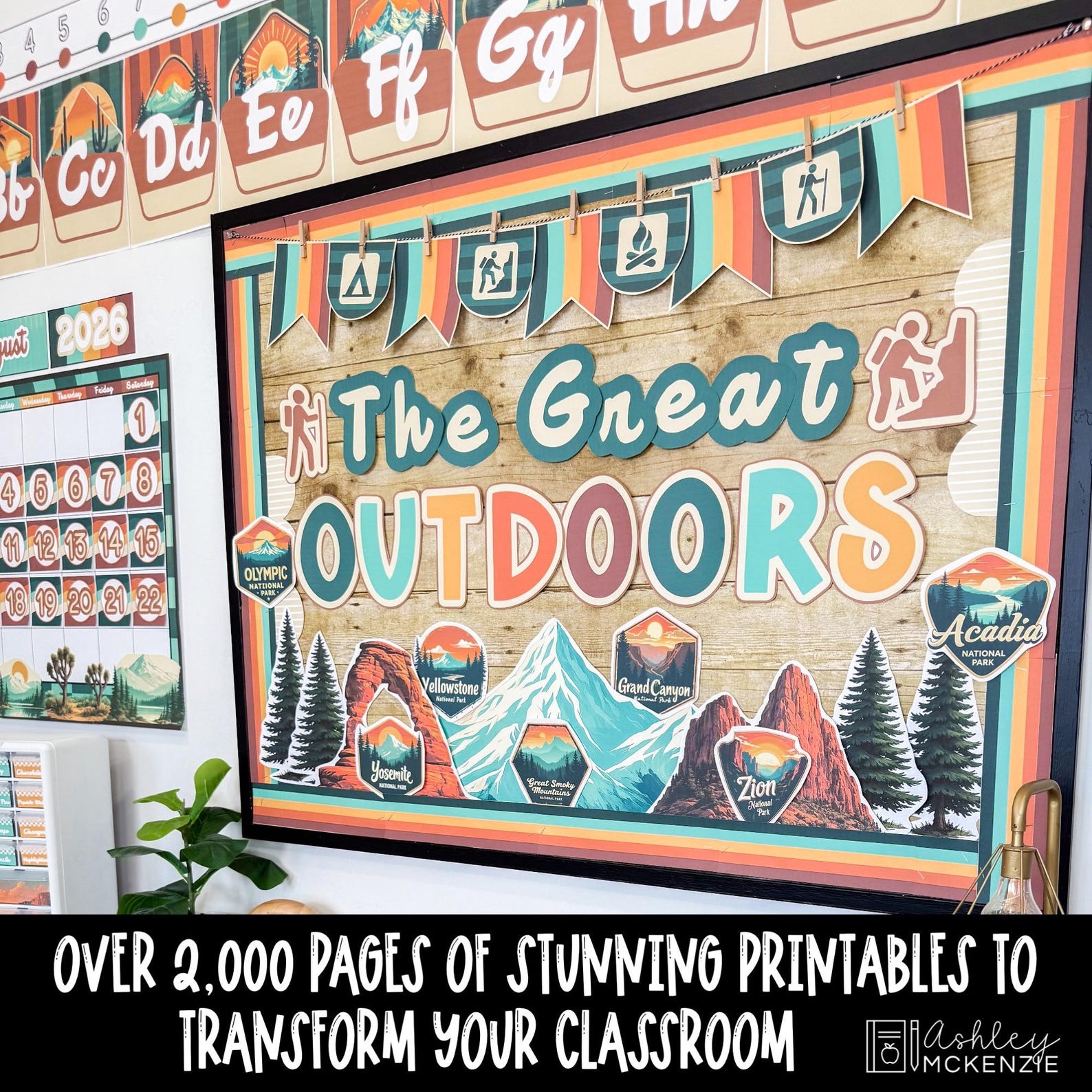 National Parks Classroom Decor Bundle Editable Adventure Classroom ...
