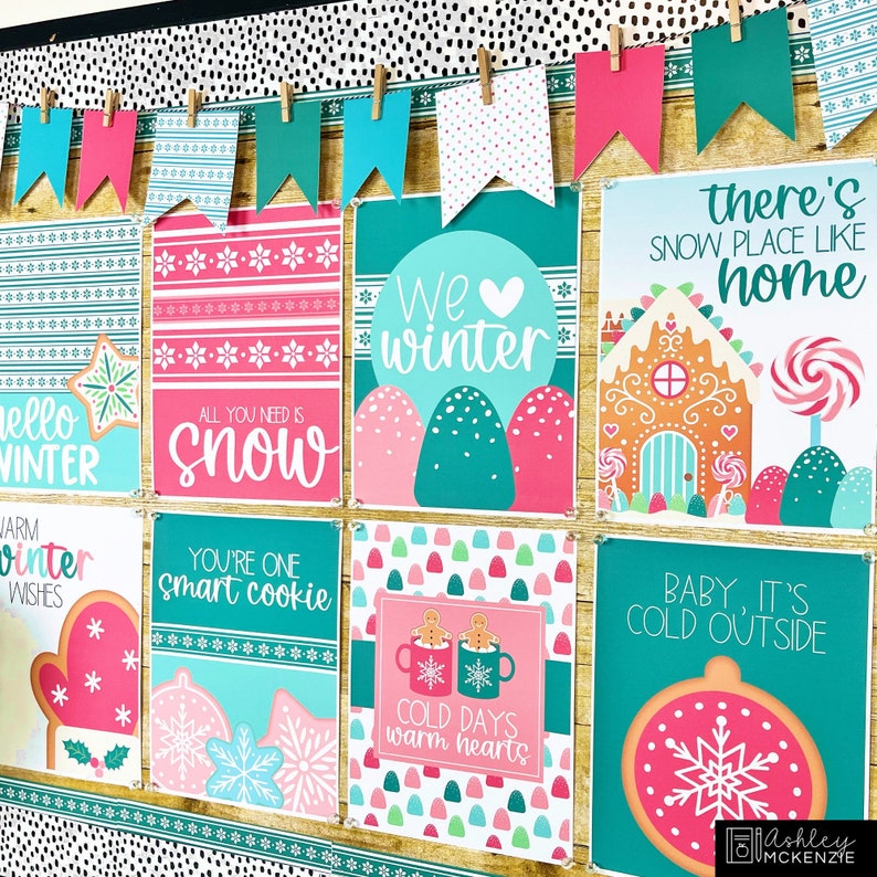 Winter Cookies Classroom Decor Bulletin Board Kit Classroom - Etsy