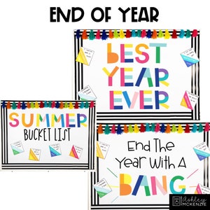 Summer Bulletin Board Kits Bundle, Seasonal Classroom Decor, Easy and ...