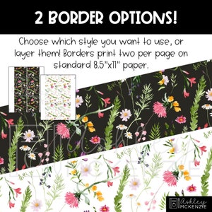 Wildflowers Classroom Door Decor Kit, Back to School, Easy and Modern ...