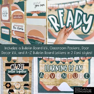 Abstract Landscape Back to School Classroom Decor, Bulletin Board Kit ...