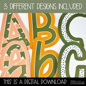 Camping Adventure Classroom Decor, A-Z Bulletin Board Letters ...