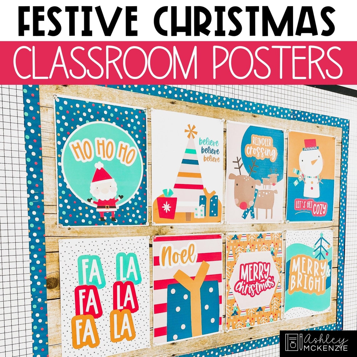 Festive Christmas Holiday Classroom Posters, December Theme, Easy ...