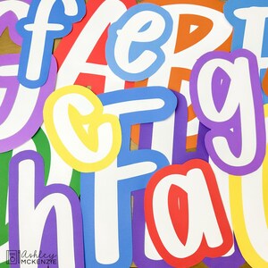 Primary Colors Primary Font A-Z Bulletin Board Letters, Punctuation ...