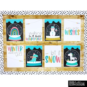 Winter Classroom Decor, Snow Globe Bulletin Board Kit, Classroom ...