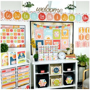 Modern Fruit Themed Classroom Decor Bundle Editable Decor - Etsy