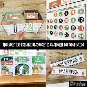 Modern Garden Classroom Decor Bundle Nature Bulletin Board Ideas ...