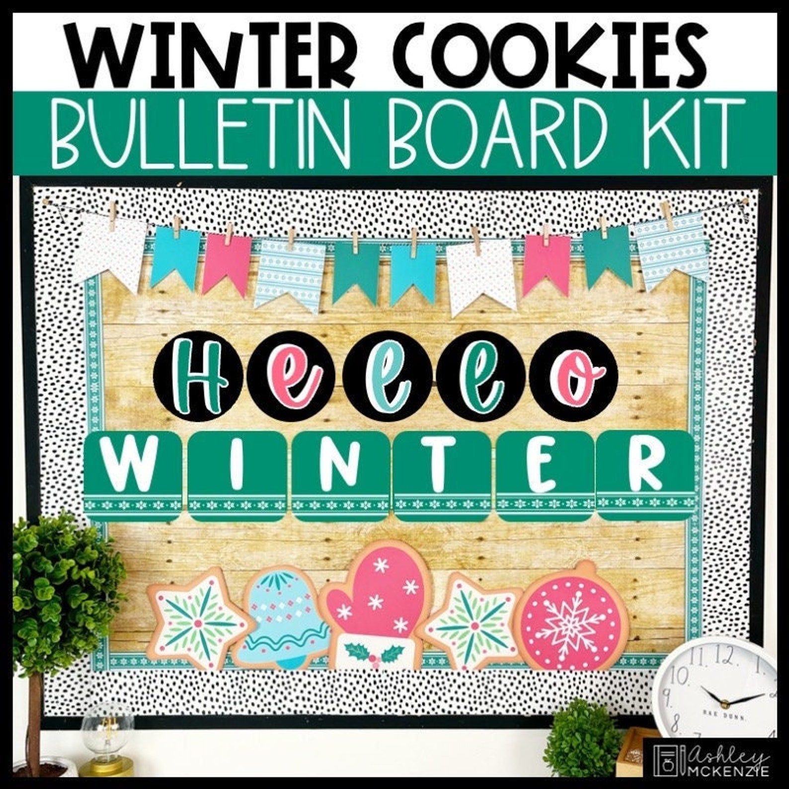 Winter Cookies Bulletin Board or Door Decor Easy Seasonal - Etsy