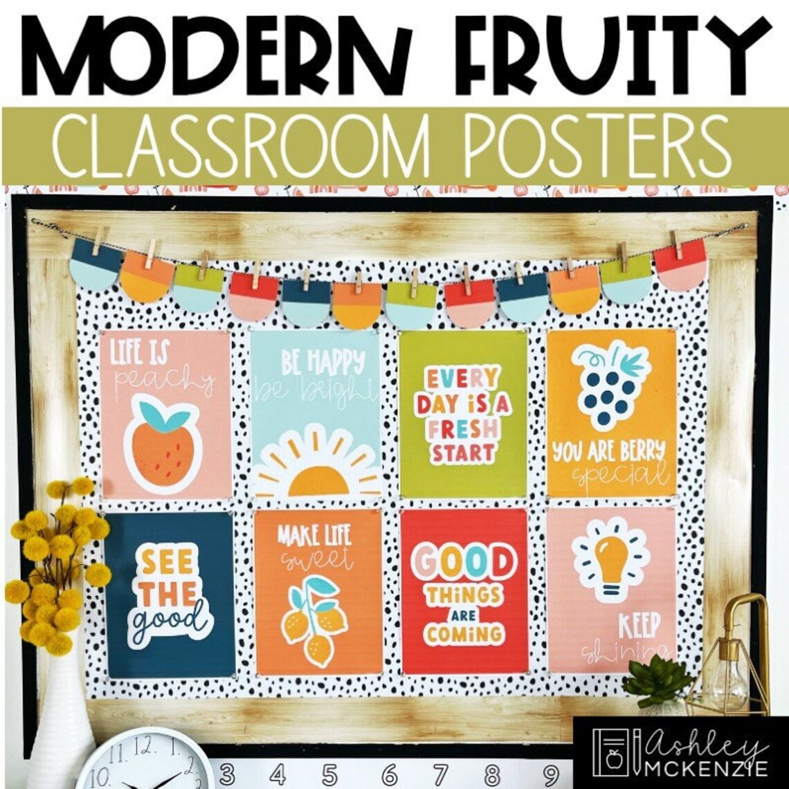 Modern Fruit Themed Classroom Posters Easy and Modern - Etsy