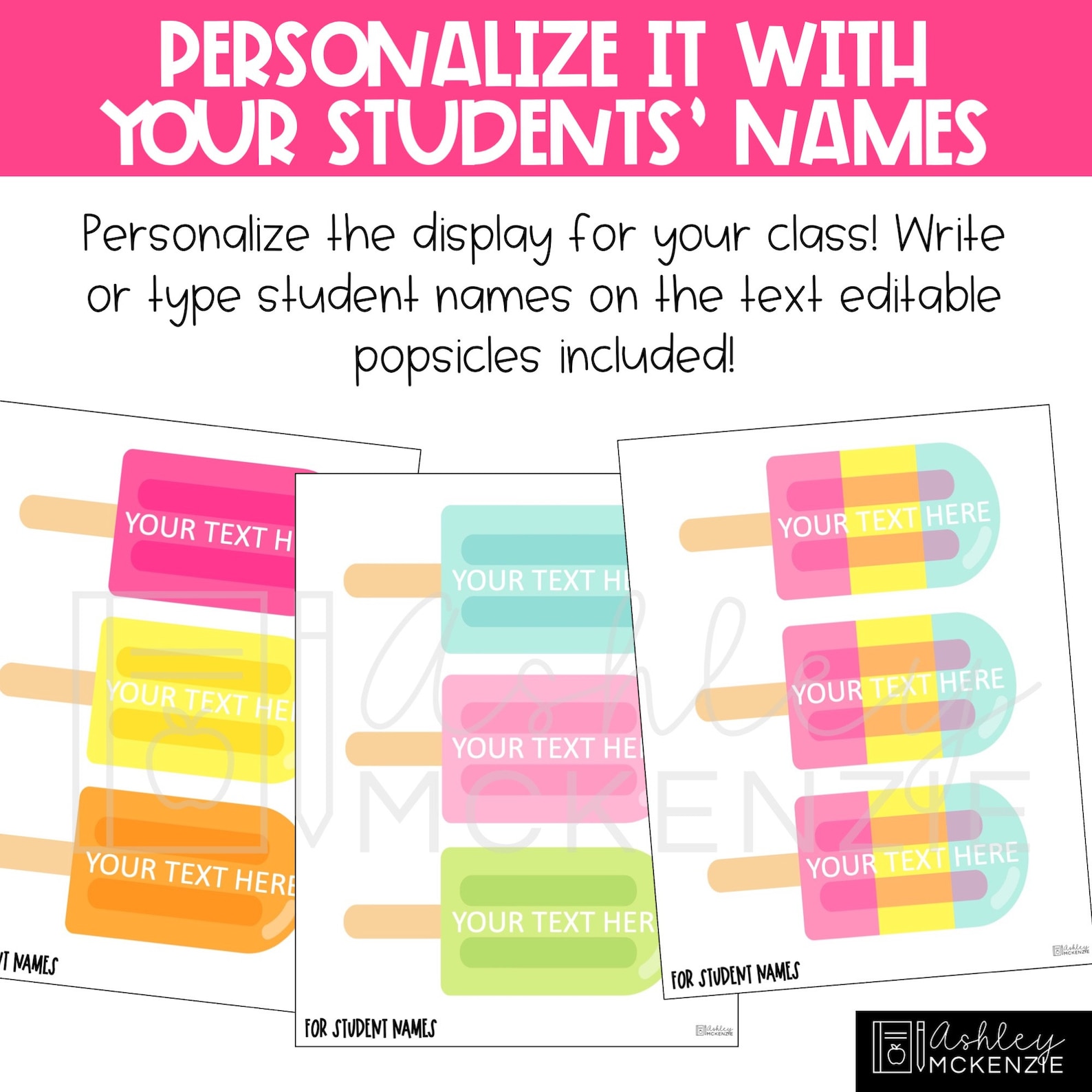 Summer Bulletin Board Popsicle Theme Classroom Door Decor End of Year ...