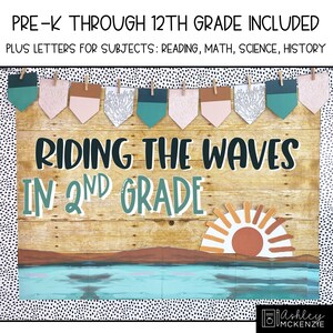 Ocean Classroom Decor Calm Coastal Bulletin Board Ideas Editable ...