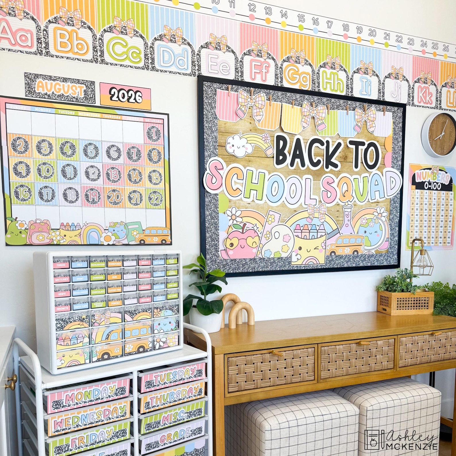 Happy Pastel Classroom Decor Bundle Composition Notebook Theme Back to ...