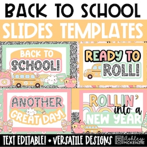 Ready to Roll Back to School Slide Templates August Daily Slides for ...