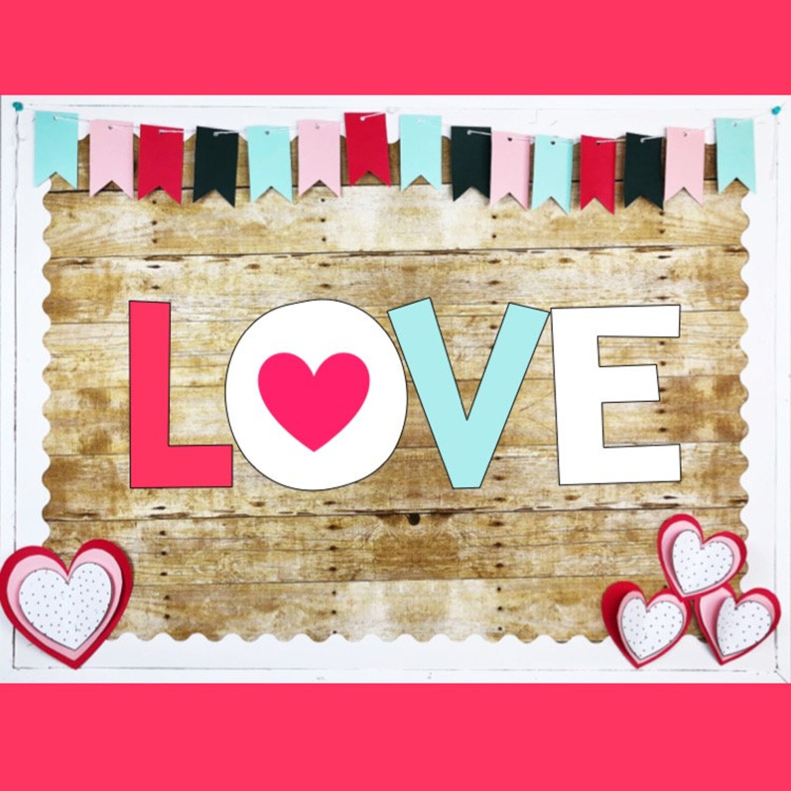 Valentine's Day Bulletin Board or Classroom Door Decor - Etsy