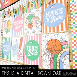 Sports Bulletin Board Ideas, Motivational Posters & Printable Borders ...