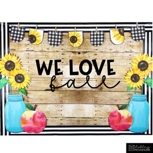 Fall Sunflowers Bulletin Board or Classroom Door Decor, Easy Autumn ...