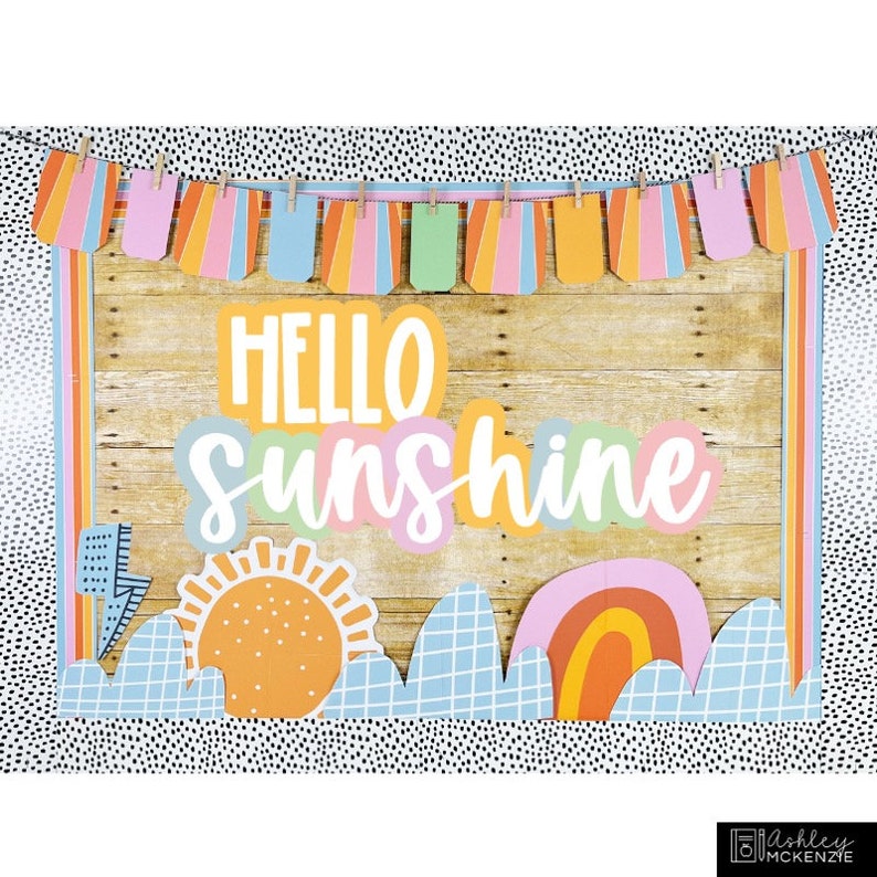Sunshine Themed Back to School Classroom Decor Bulletin Board | Etsy UK