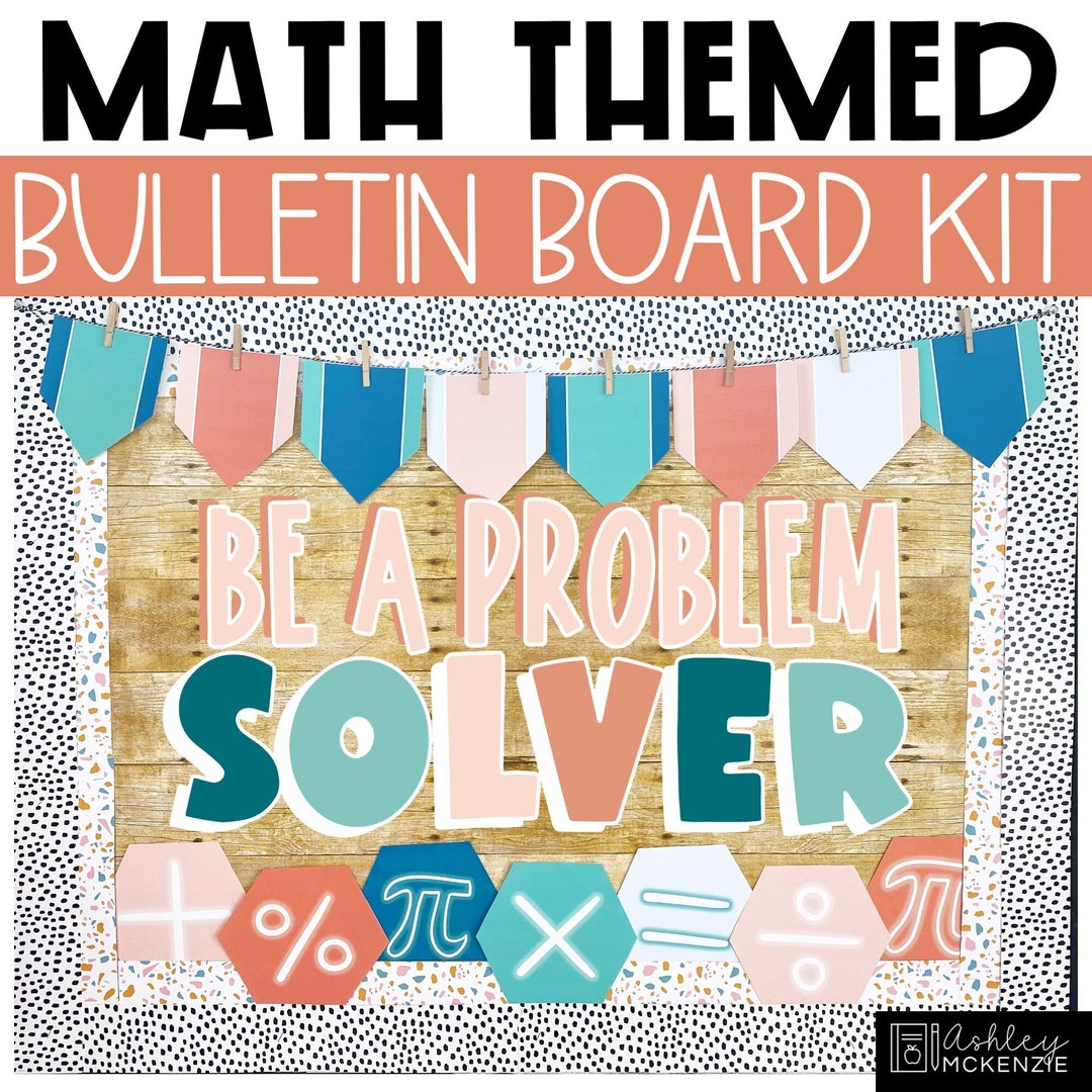 Math Bulletin Board or Classroom Door Decor Kit Easy and - Etsy Portugal