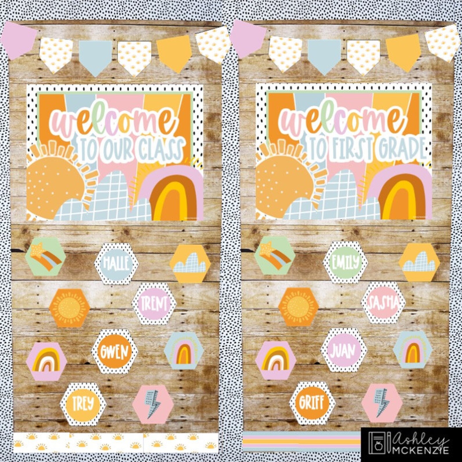 Sunshine Themed Classroom Door Decor Kit Back to School Easy - Etsy