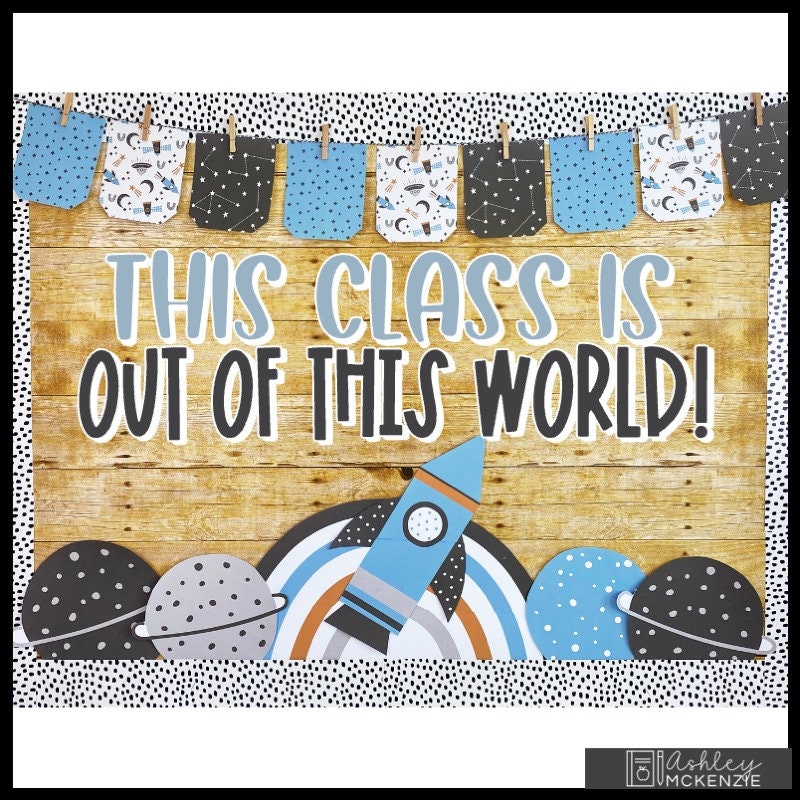 Space Back to School Bulletin Board or Classroom Door Decor - Etsy