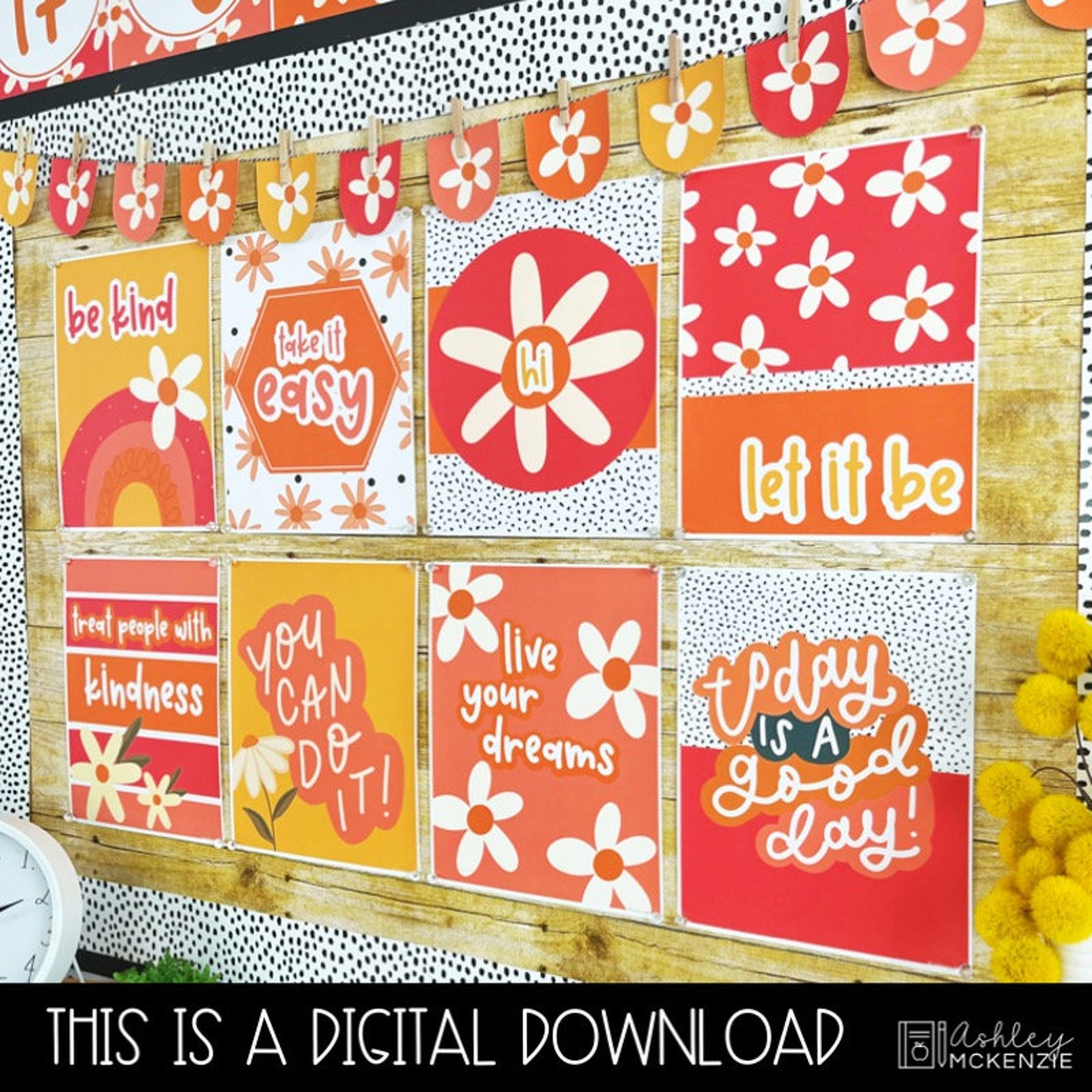 Daisy Themed Back to School Classroom Decor Bulletin Board - Etsy