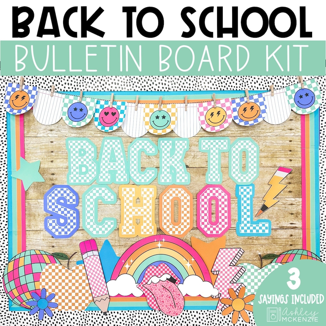 Back to School Bulletin Board Kit Meet the Teacher Night School Open ...