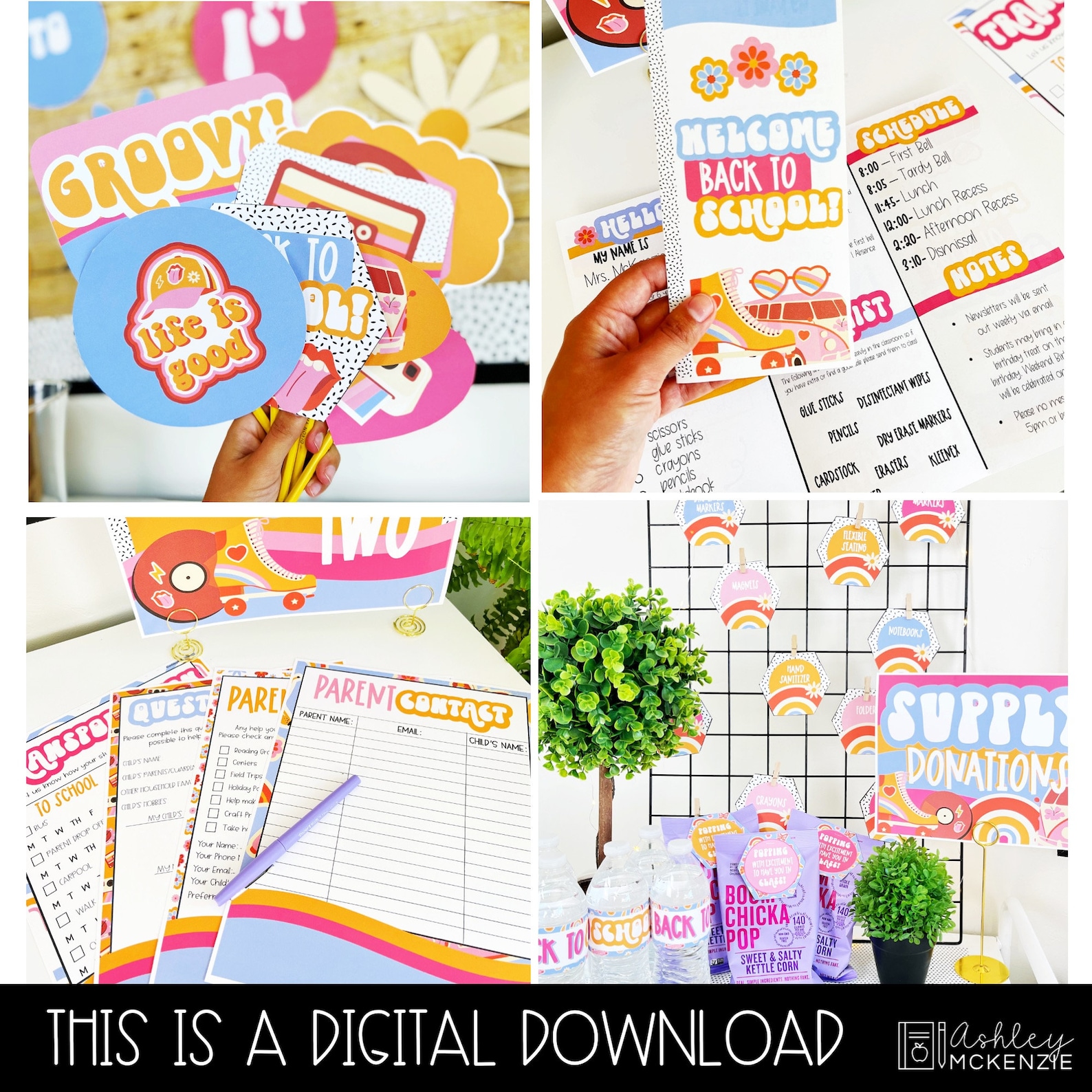 Retro Back to School Open House Meet the Teacher Night - Etsy